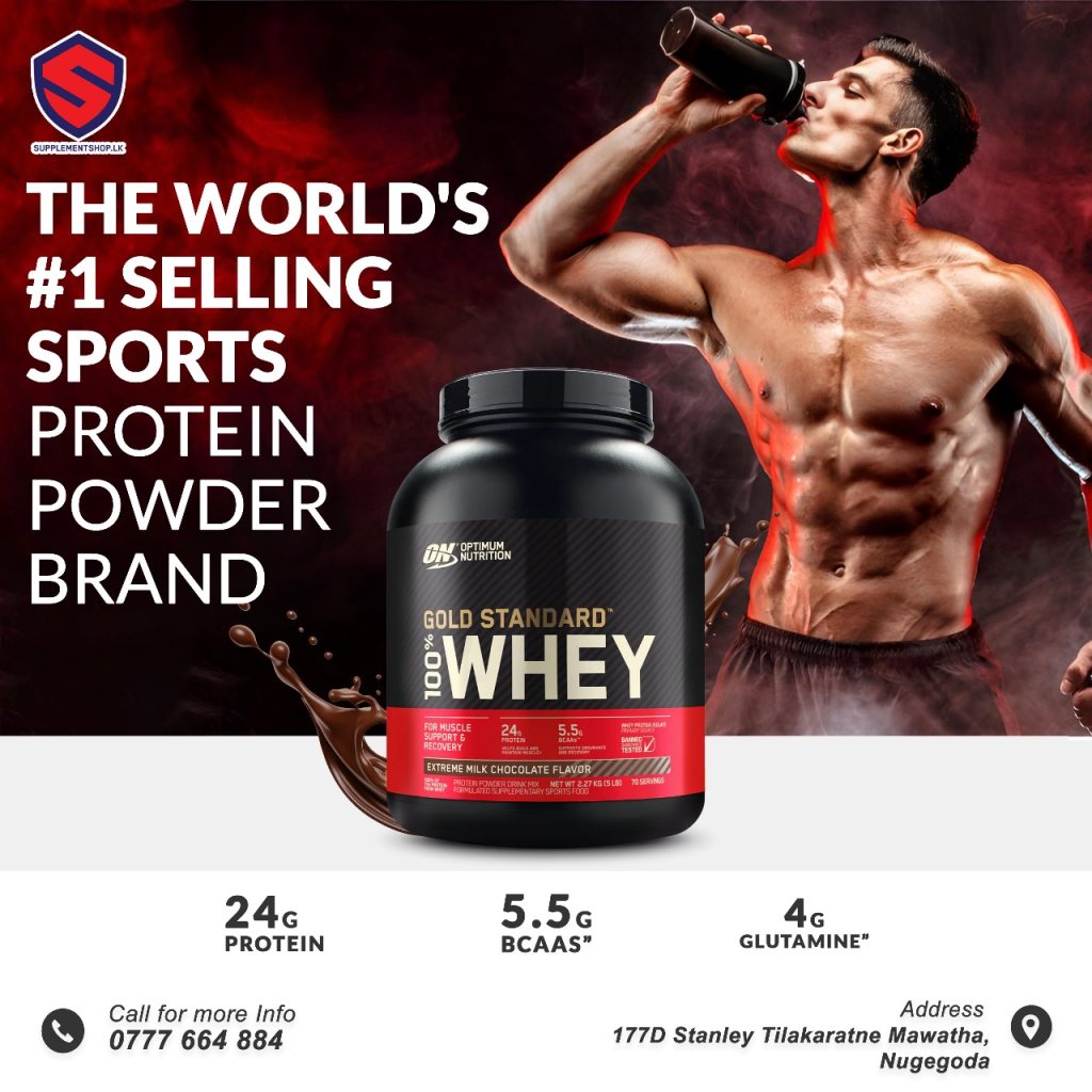 Gold Standard 100% Whey Protein 5 Lbs - Supplementshop.lk